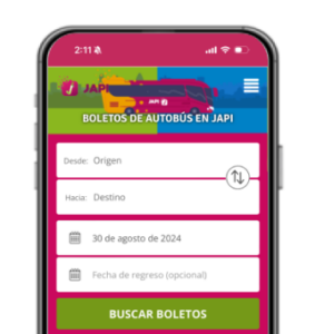 Compra tu viaje en autobús en línea | JAPI